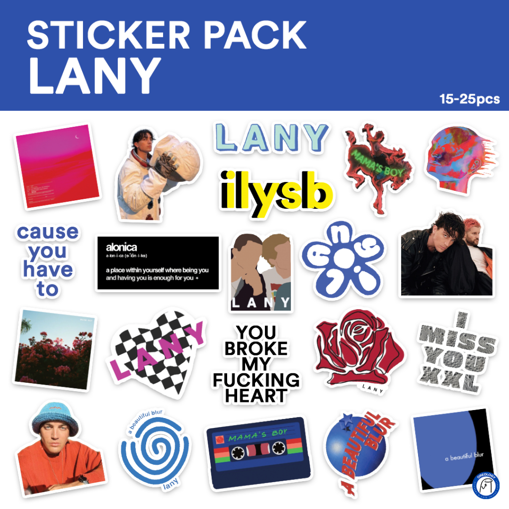 Jual LANY Sticker Pack vinyl glossy 15-25pcs stiker laptop stikera ...
