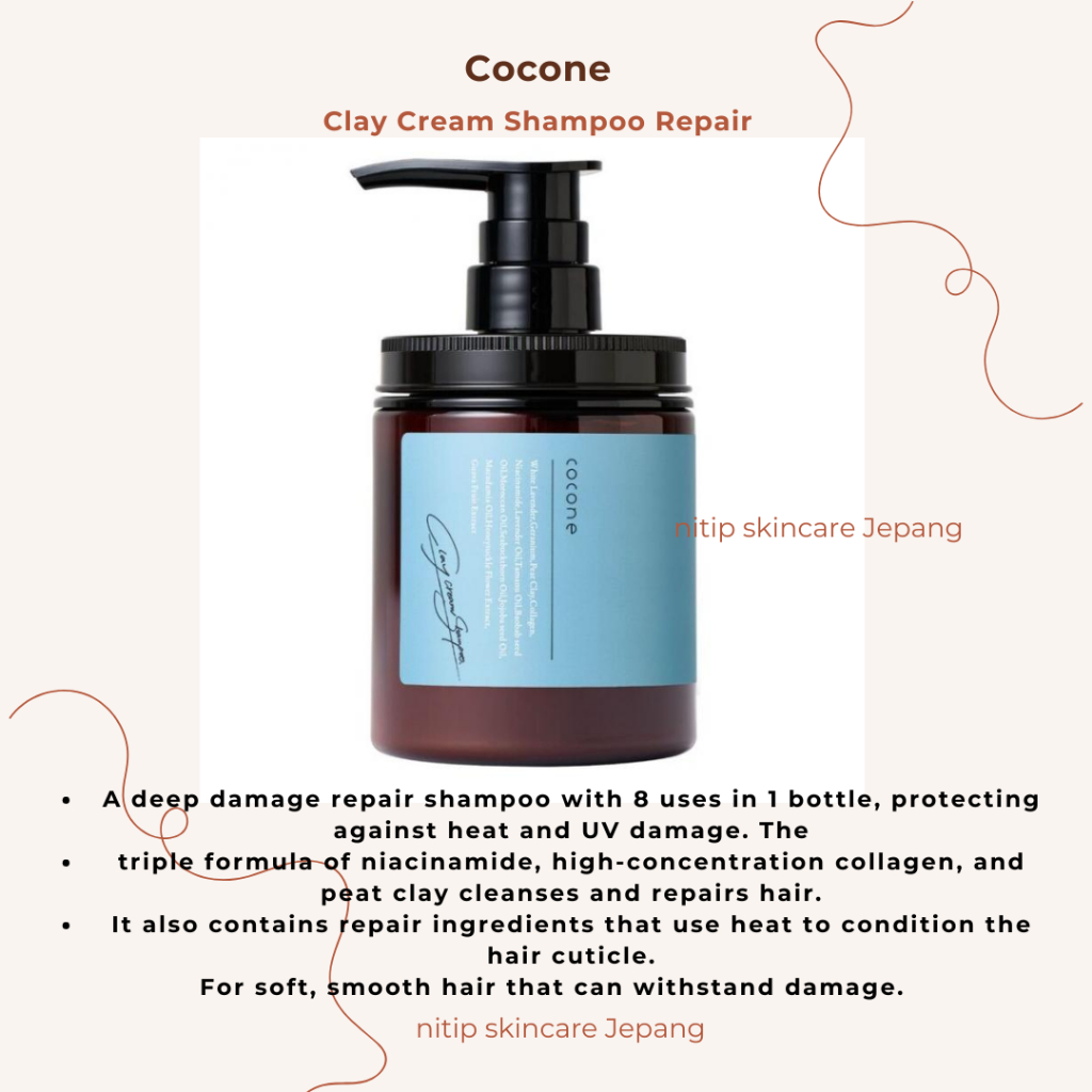 Jual PO Jepang -- Cocone clay cream shampoo original, cocone smooth ...