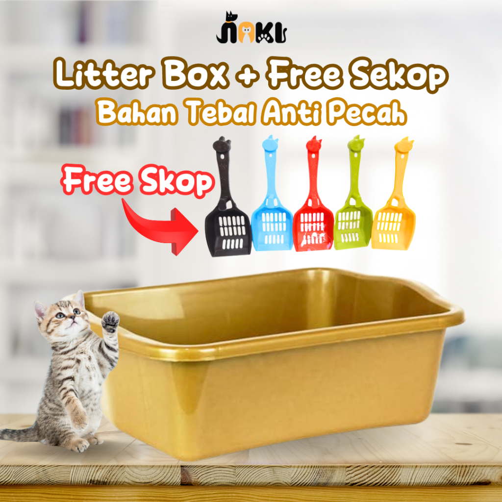Jual [GROSIR] BAK PASIR KUCING FREE SEKOP PASIR UKURAN 30 X 21 CM BAHAN ...