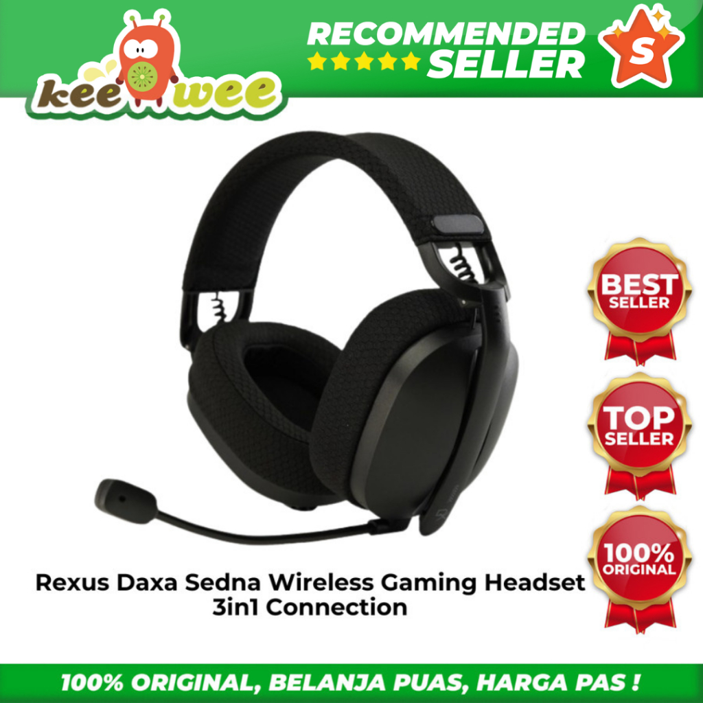Jual Headset Rexus Daxa Sedna Wireless Gaming Headset 3in1 Connection ...