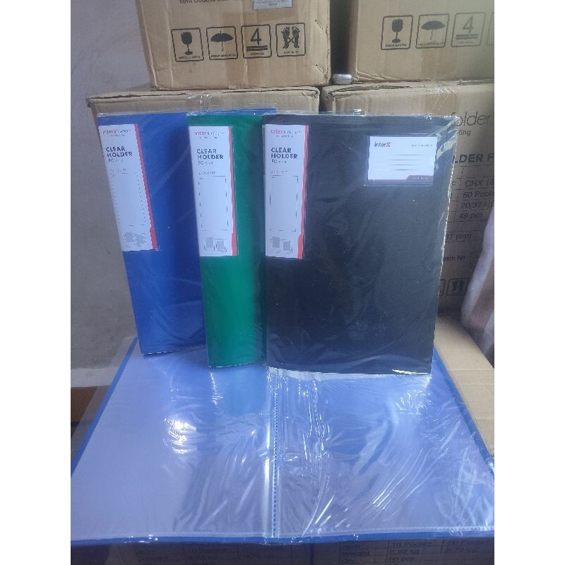 Jual Clear Holder F4 / Folio 20 Pocket Map Kantong Plastik isi 20 ...