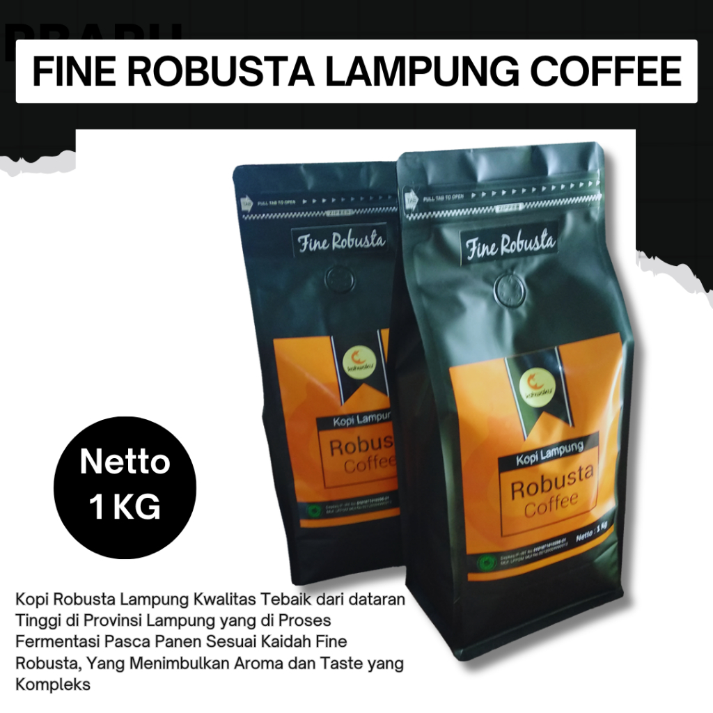 Jual Kopi Robusta Lampung Premium KAHWAKU - Bubuk & Biji Sangrai 1Kg ...