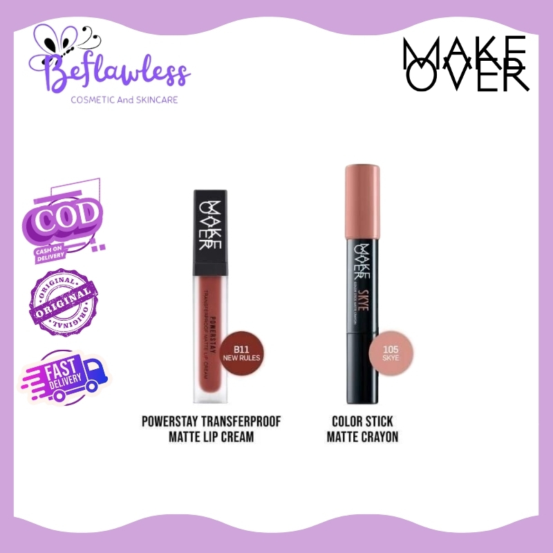 Jual Make Over Paket Ombre Lips Bundle Glam Lip Statement | Shopee ...