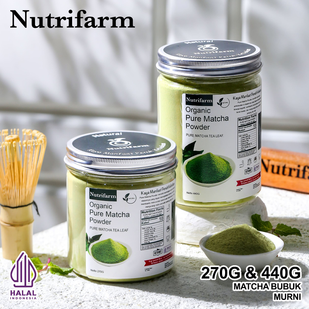 Jual NUTRIFARM PREMIUM MATCHA POWDER MINUMAN ASLI / BUBUK MATCHA ...