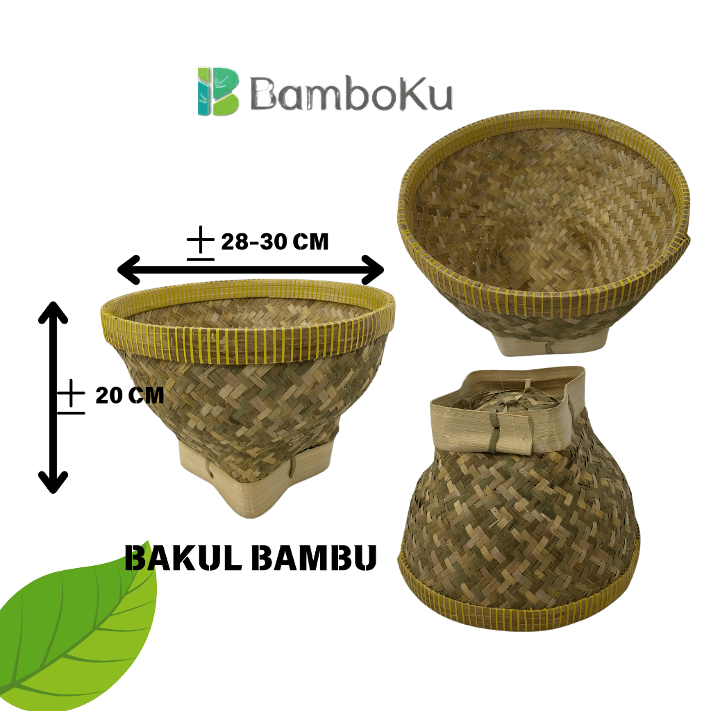 Jual Bakul / wakul tempat nasi / boboko anyaman bambu diameter 28-30cm ...