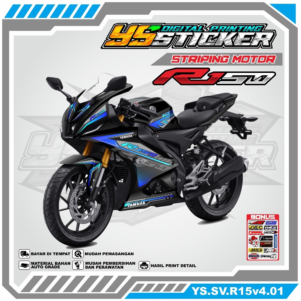 Jual Decal Striping YAMAHA R15 V4 - Modifikasi Variasi Stiker Vinyl ...