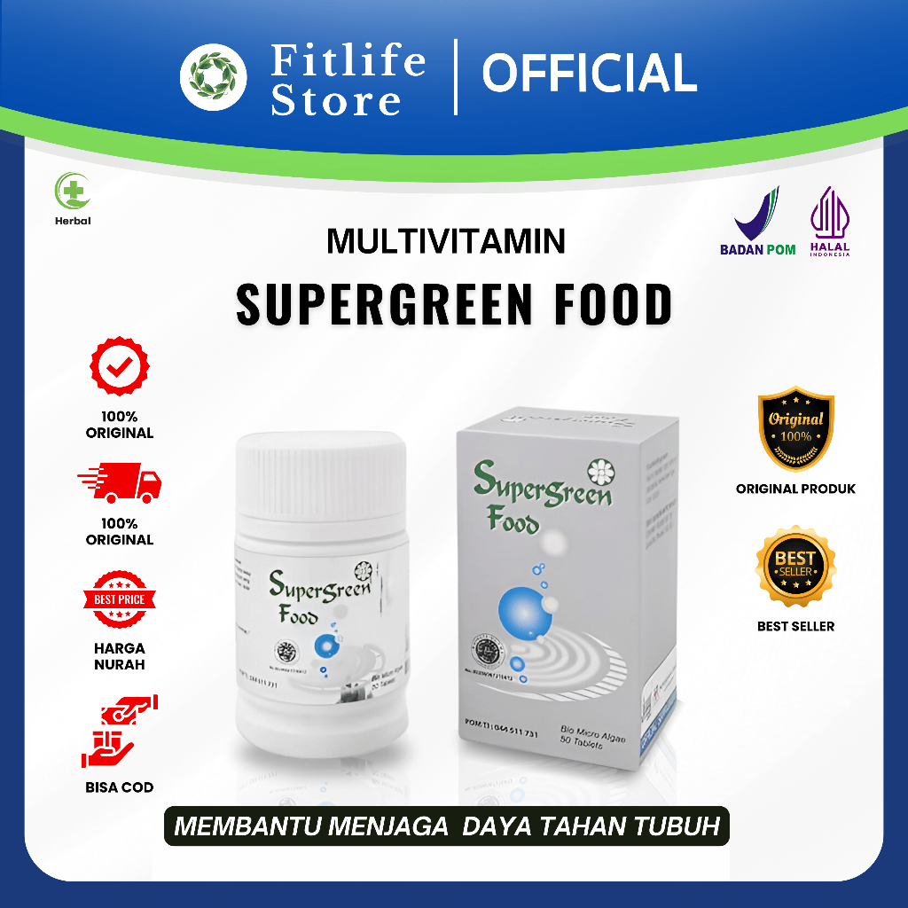 Jual Super Green Food SGF KK Indonesia Original Supergreen Food Multivitamin Memelihara Daya ...