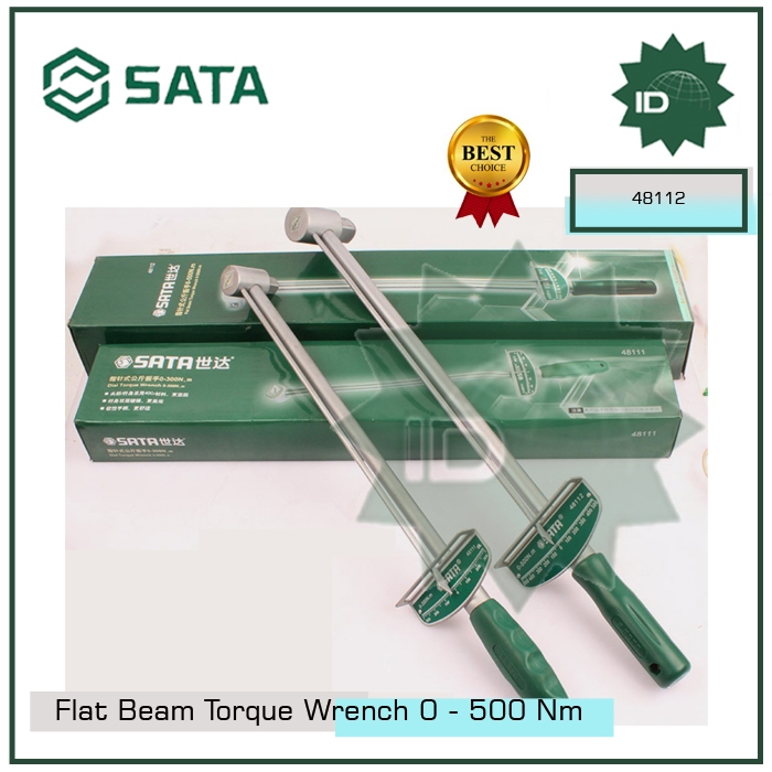 Jual KUNCI TORSI 3/4 INCHI 48112 FLAT BEAM TORQUE WRENCH 0-500NM SATA ...