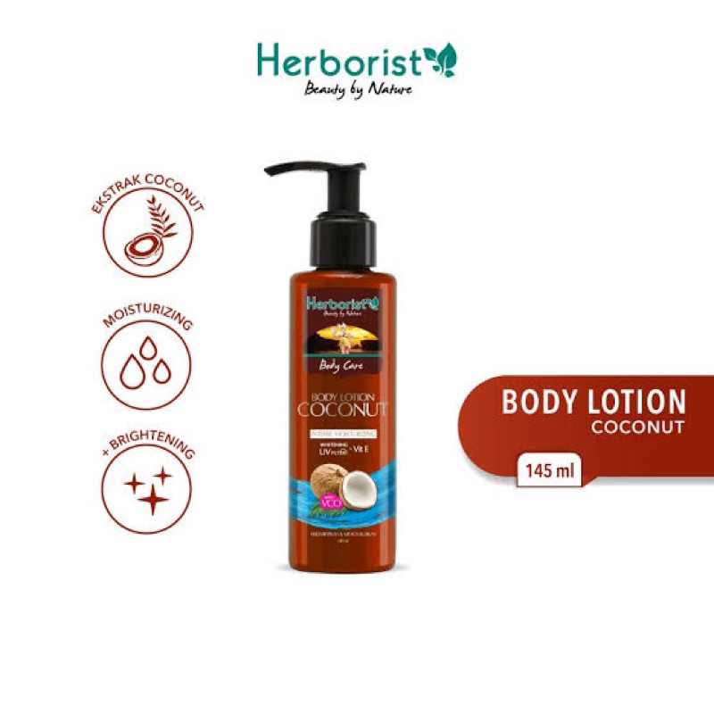 Jual PROMO HERBORIST BODY LOTION COCONUT 145 ML | Shopee Indonesia