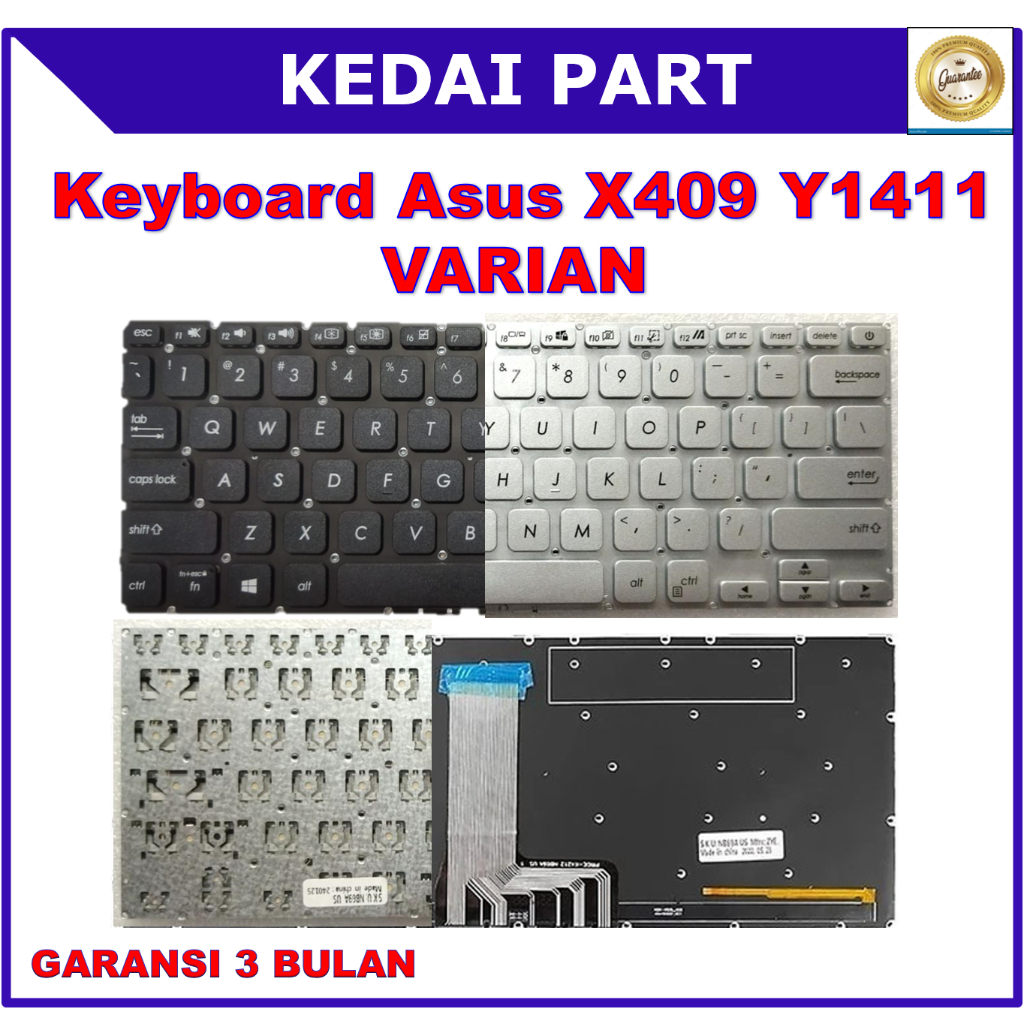 Jual Keyboard Asus ExpertBook X409 Y1411 P1411 Y1411CDA-BV426T Silver ...