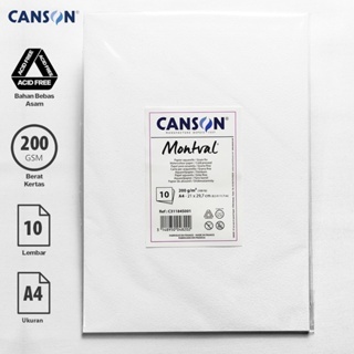 Jual CANSON MONTIVAL A4 200GSM 10 SHEET | Shopee Indonesia