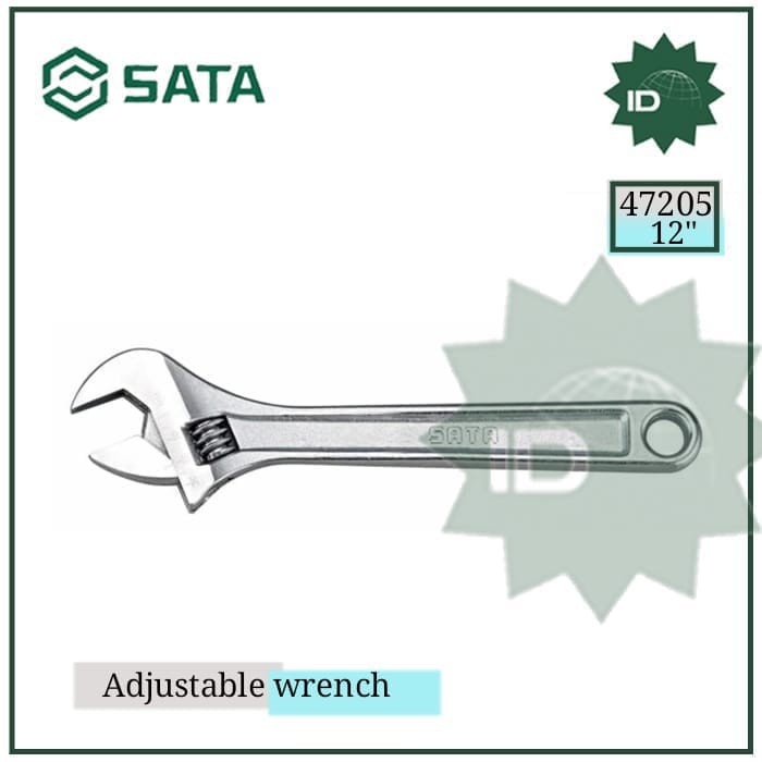 Jual Kunci Inggris 47205 Adjustable Wrench 12 Inch Sata Tools | Shopee ...