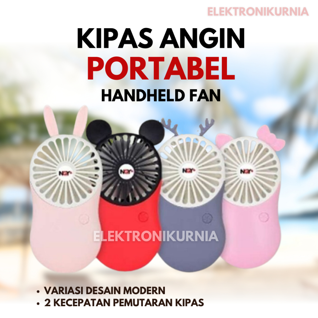Jual NAGOYA Hand Fan / Kipas Angin Genggam / Reachargeable Mini ...