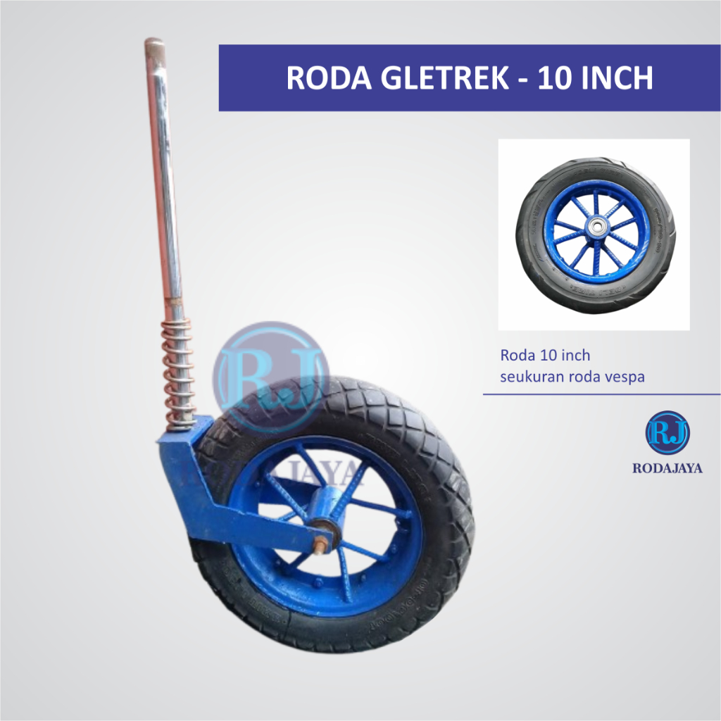 Jual Roda Geletrek Ban vespa 10 inch / roda bantu untuk Gerobak roda ...