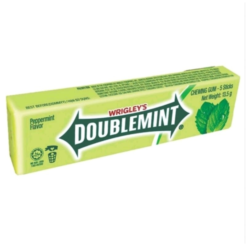 Jual Permen Karet Wrigley's Doublemint Peppermint 1pak isi 20pcs ...