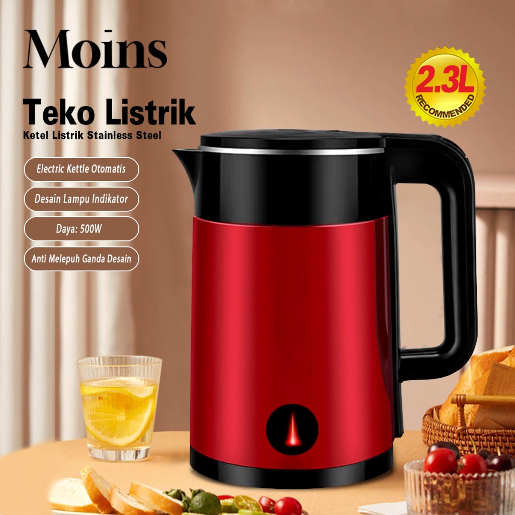 Jual Teko Listrik 2.3L Stainless Steel Electric Kettle Pemanas Air ...