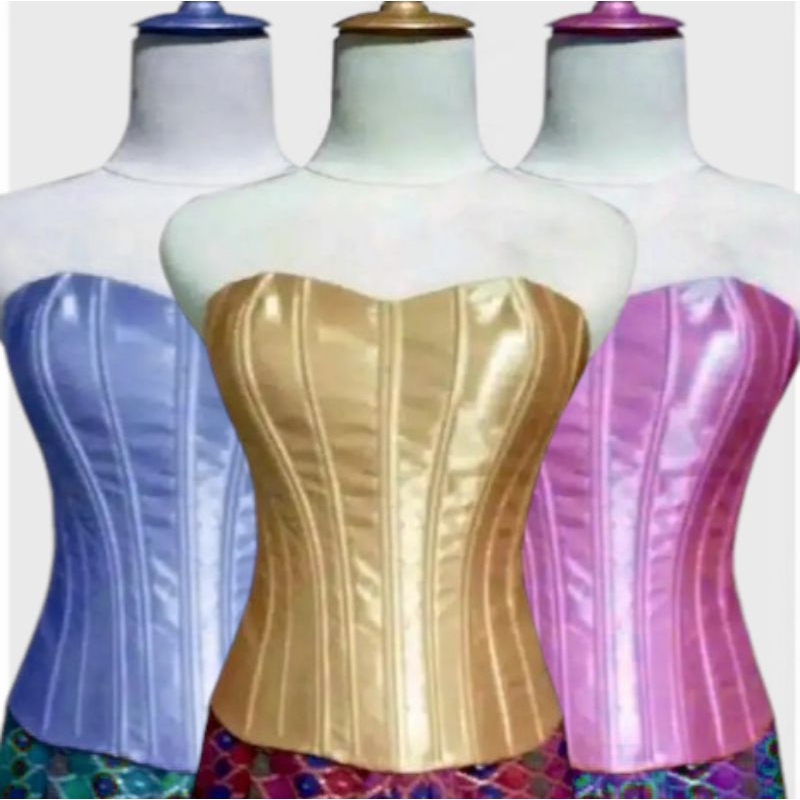 Jual Longtorso dalaman kebaya~KAMISOL SATEN~TULANG 8-12~KEMBEN TALI ...