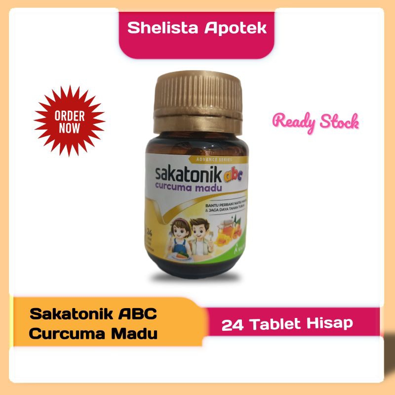 Jual SAKATONIK ABC Curcuma Madu Botol 24 Tablet Hisap / Multivitamin ...