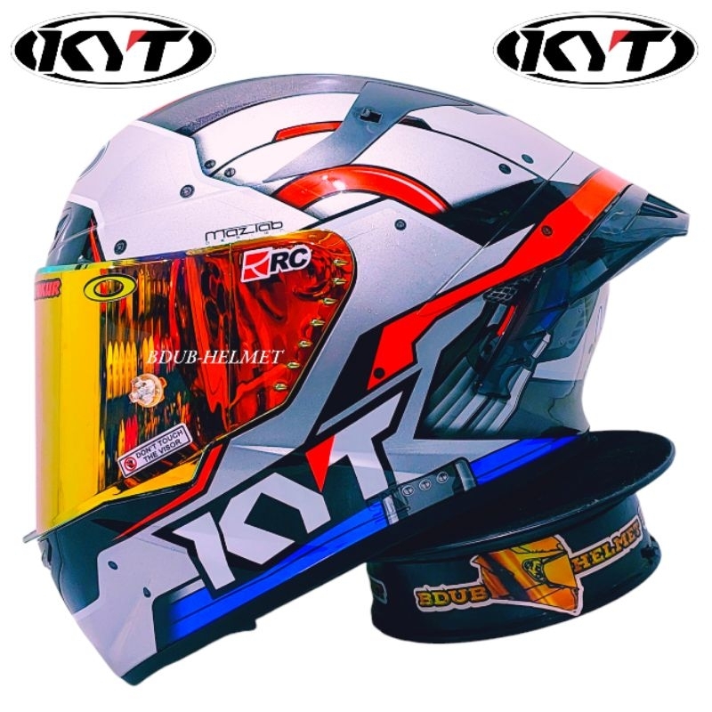 Jual Helm KYT tt course monkey paket ganteng 100% original KYT | Shopee ...
