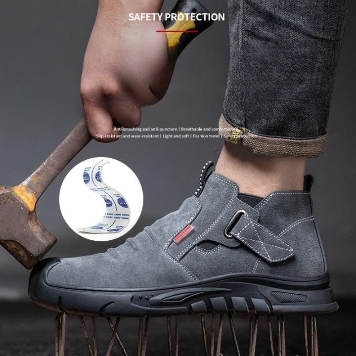 Jual Sepatu Safety Shoes sporty ringan casual ujung ada besi anti smash ...