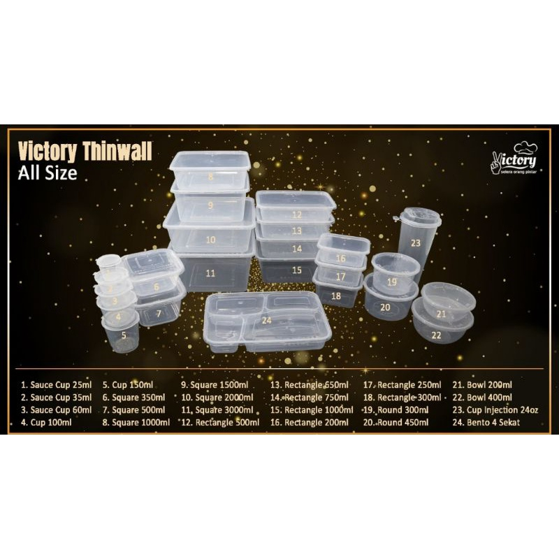 Jual THIN WALL RECTANGLE 500/650/750/1000 ML | Shopee Indonesia
