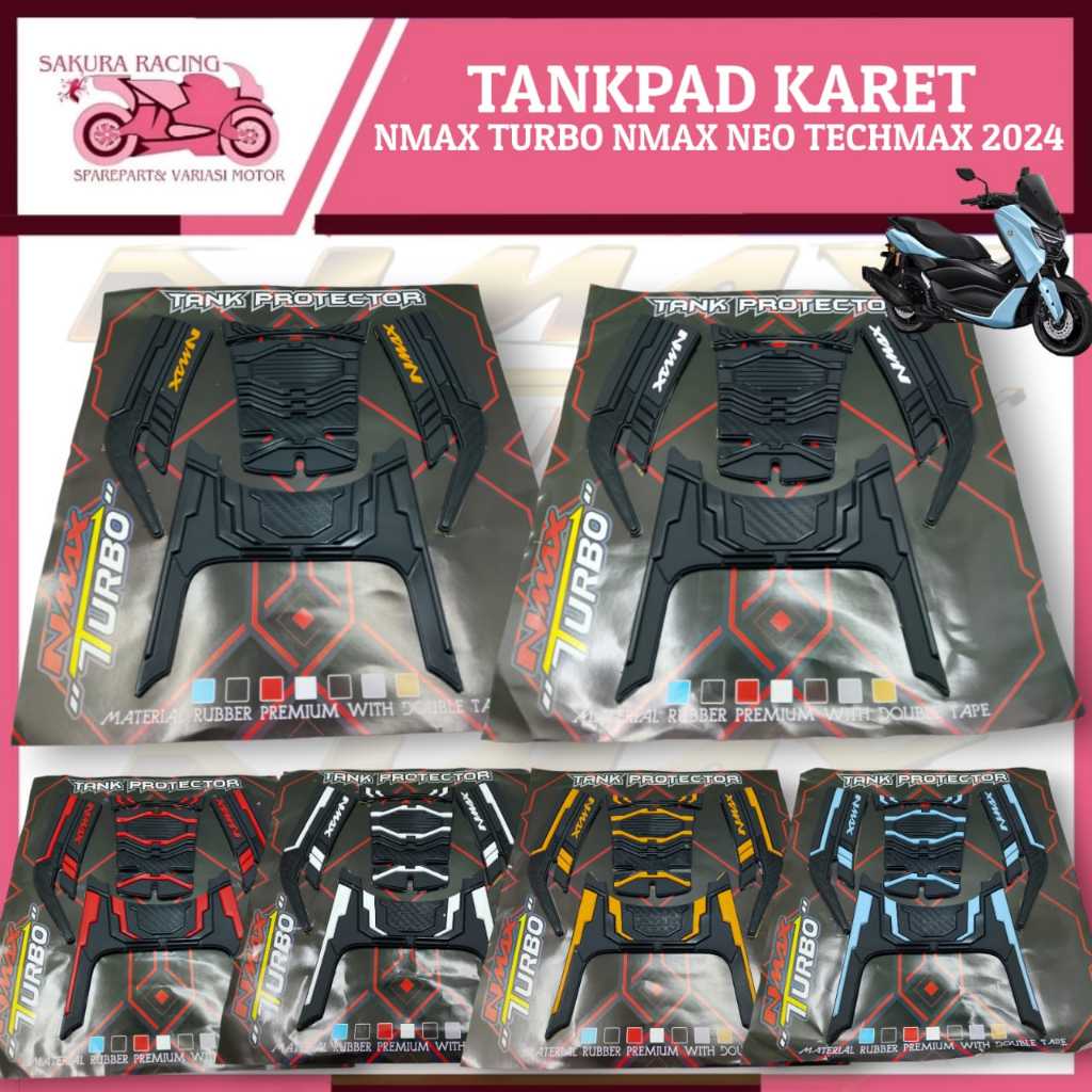 Jual TANKPAD KARET NMAX TURBO NMAX NEW NEO TECHMAX 2024 TANK PROTECTOR ...