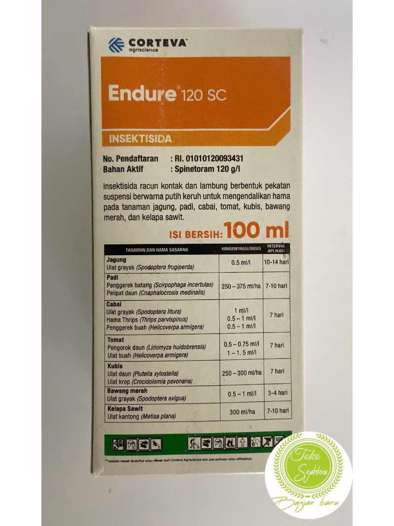 Jual ENDURE 100ML 120SC insektisida kontak dan lambung untuk jenis ulat ...