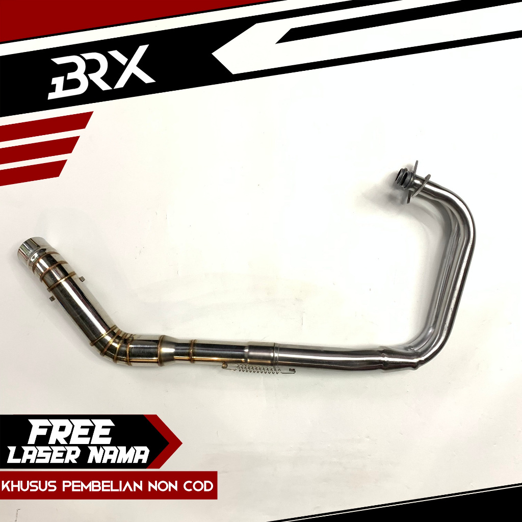 Jual HEADER / LEHERAN INLET 50/51MM KNALPOT 2 SILINDER NINJA 250 FI ...