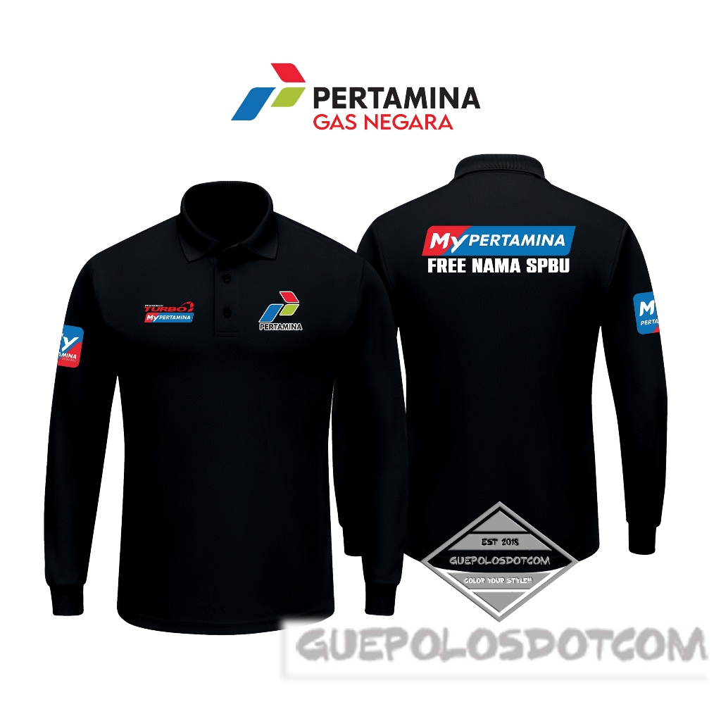 Jual POLO SHIRT MY PERTAMINA - POLO SHIRT LENGAN PANJNANG MY PERTAMINA ...