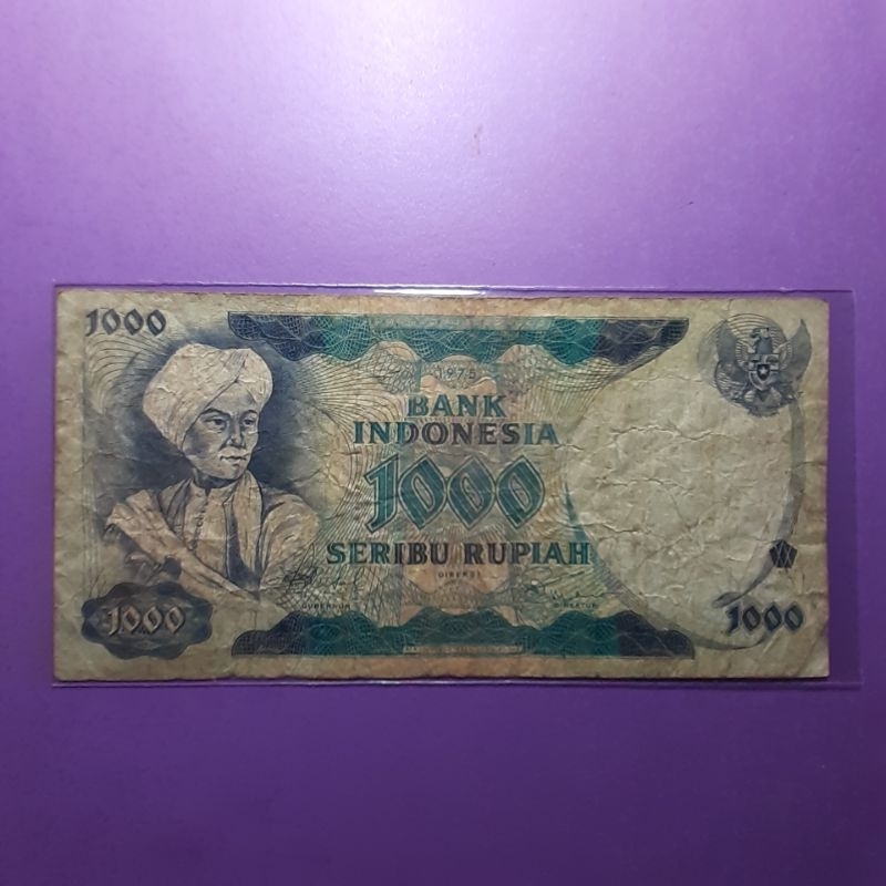 Jual Uang kuno 1000 rupiah diponegoro tahun 1975 | Shopee Indonesia