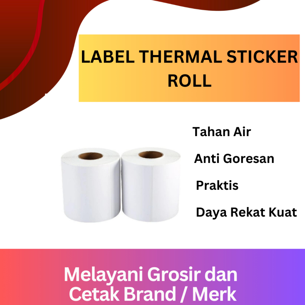 Jual Kertas Stiker Label Thermal 100 x 150mm Isi 500 Pcs Sticker Thermal A6 | Shopee Indonesia
