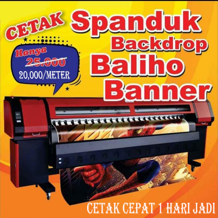Jual CETAK SEPANDUK /BANNER PROSES CEPAT 1 HARI JADI | Shopee Indonesia
