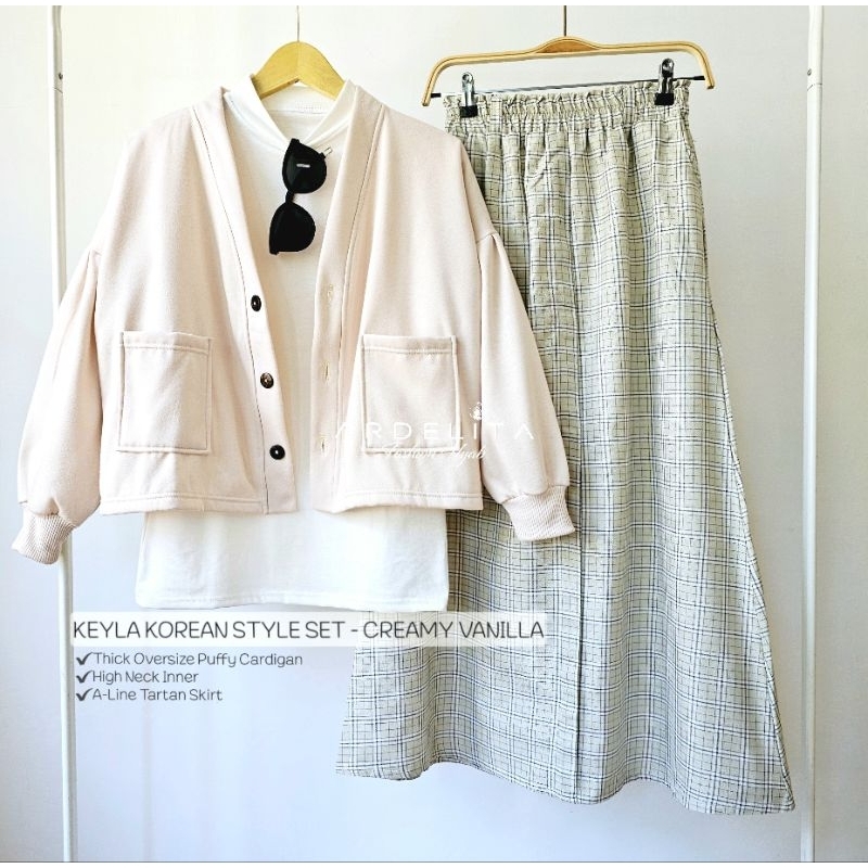 Jual ARDELITA - Keyla Korean Style Set Lengkap 3in1 Premium Tebal Keren Smart Casual Girl Look ...