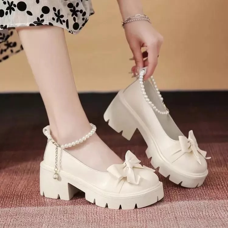 Jual Sepatu Wanita Pita Docmart Perempuan Mutiara Terbaru Mary Jane ...