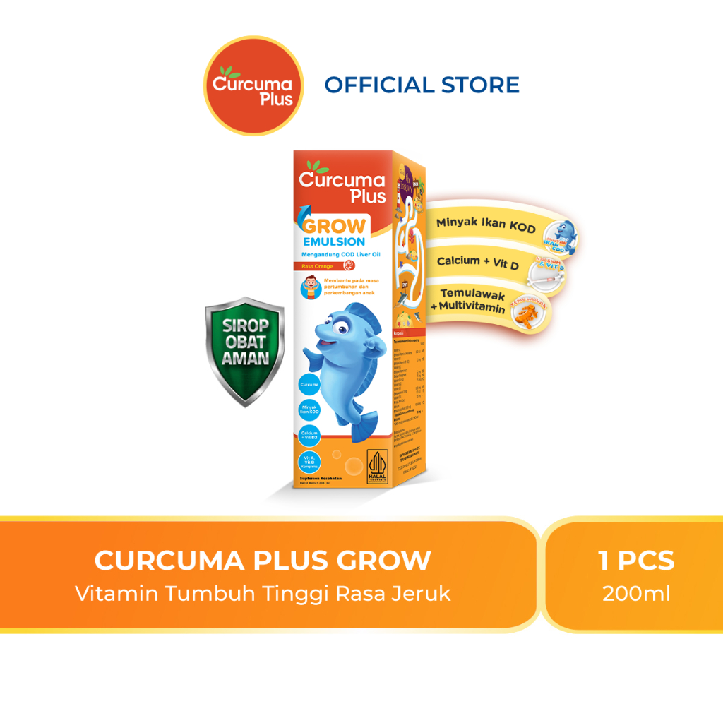 Jual Curcuma Plus Grow Emulsion Vitamin Membantu Pada Masa Pertumbuhan ...
