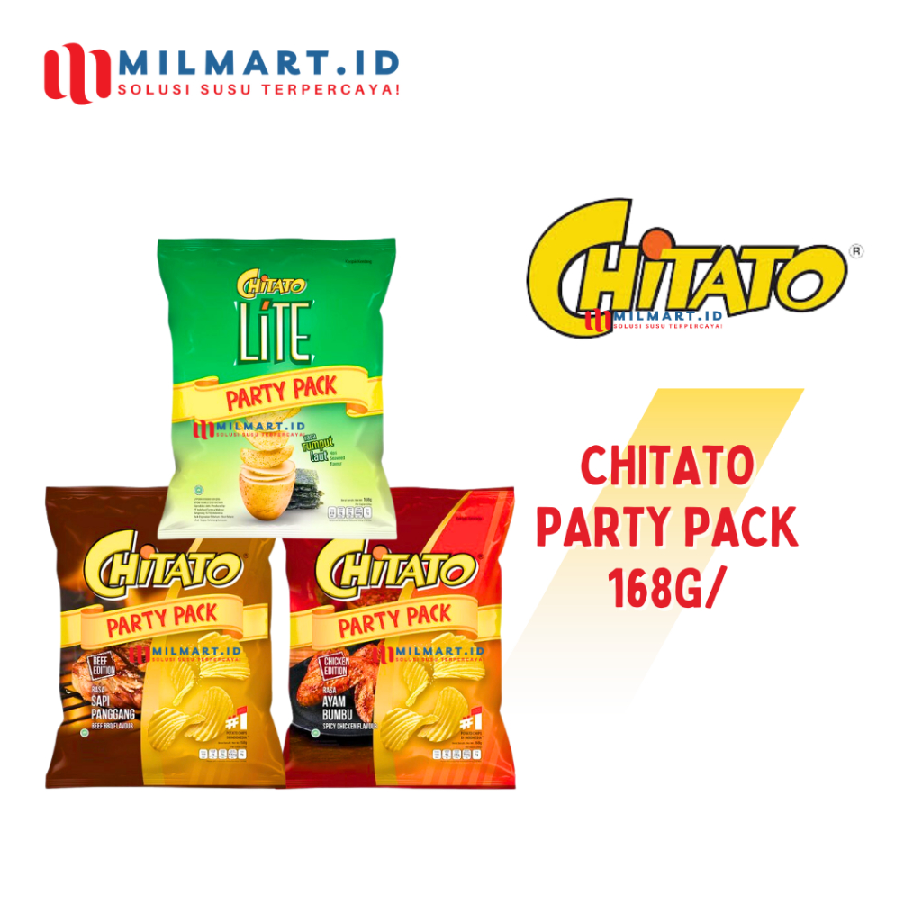 Jual CHITATO PARTY PACK POTATO CHIPS SNACK 168 G SNAK KENTANG KERIPIK ...