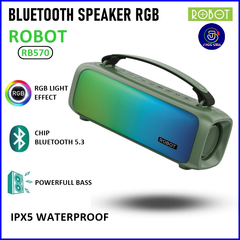 Jual Speaker Robot RB570 Speaker Portable Bluetooth 5.3 Xtra Bass IPX5 ...