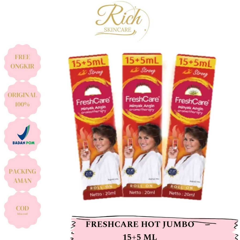 Jual FRESHCARE HOT STRONG JUMBO 15+5 ML | Shopee Indonesia