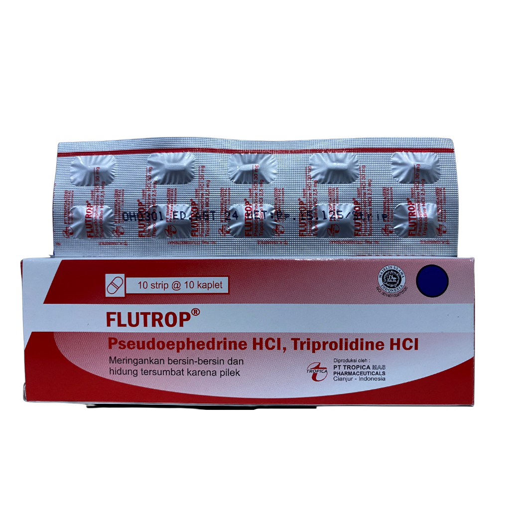 Jual Flutrop Tablet strip @10 Tablet Memabantu meringankan Gejala Flu ...