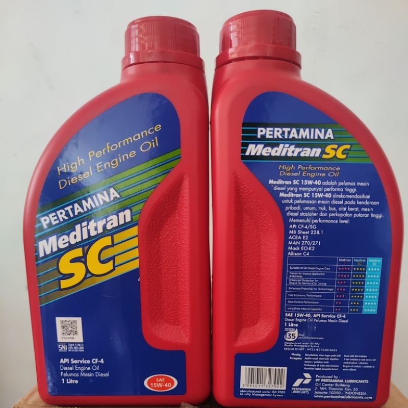 Jual Oli Meditran SC 1 liter Diesel Engine Oil 1 botol | Shopee Indonesia