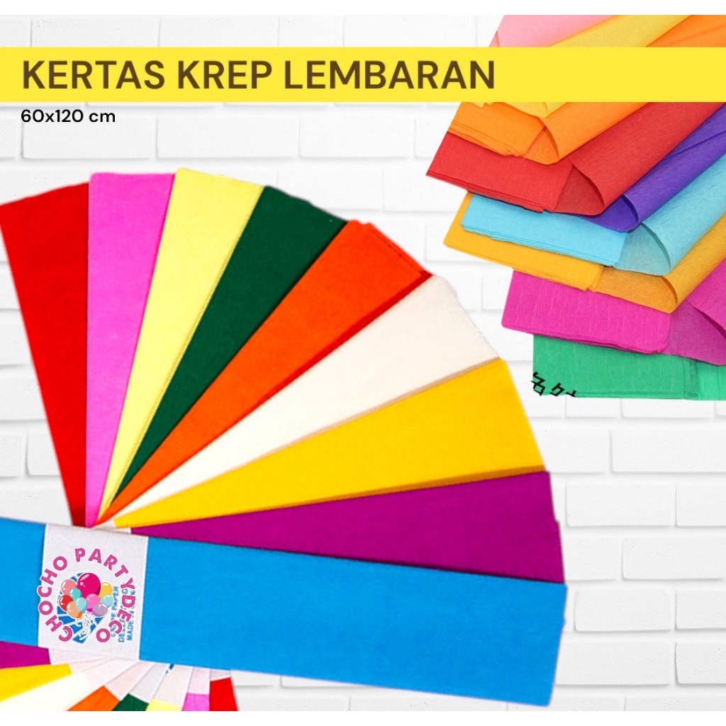 Jual Kertas KREP Lembaran / Kertas Crepe Paper | Shopee Indonesia