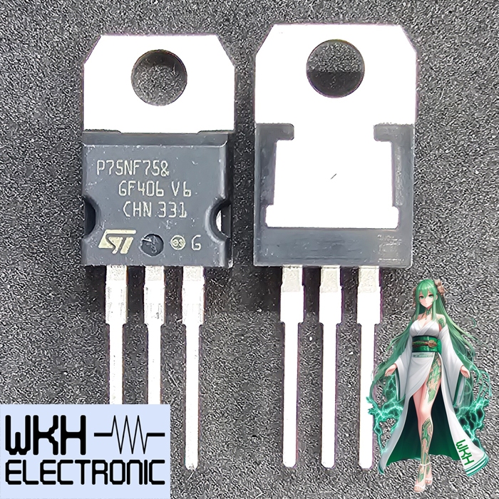 Jual ORIGINAL P75NF75 75N75 STP75NF75 TO 220 Electric Automotive MOSFET ...