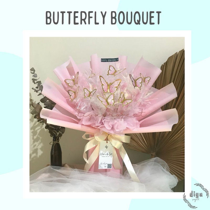 Jual [READY STOCK SIAP KIRIM] BUTTERFLY BOUQUET | BUKET KUPU KUPU LED ...