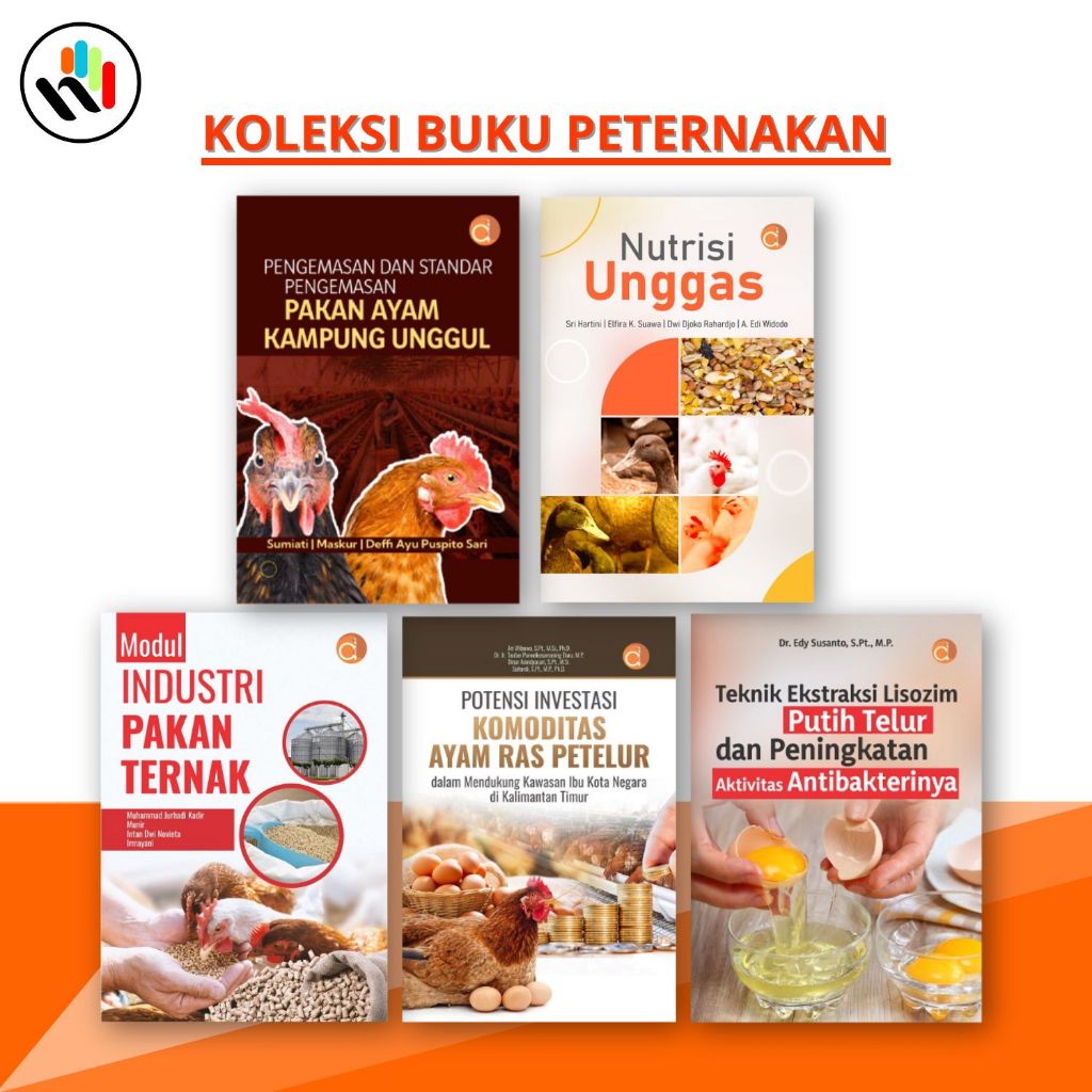 Jual Buku Peternakan : Teknik Ekstraksi Lisozim Putih Telur,Modul Industri Pakan Ternak ...