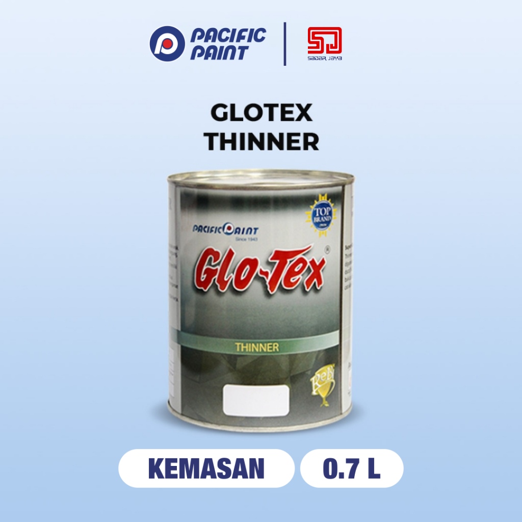Jual Glotex Thinner 0.7 Liter Pacific Paint Cat Solvent Base Tiner ...