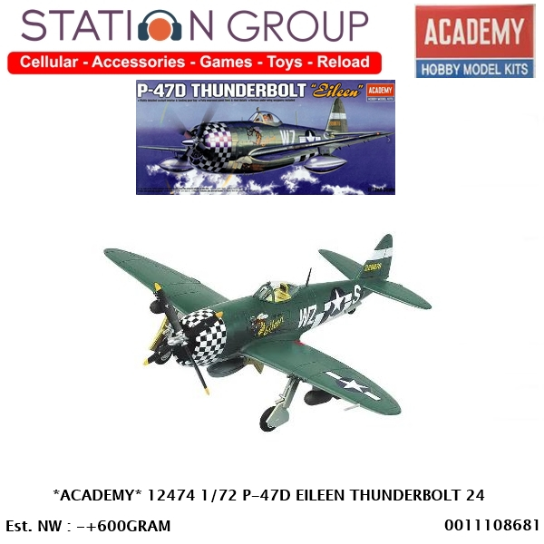 Jual ACADEMY 12474 1 72 P-47D EILEEN THUNDERBOLT 24 - GUNPLA MODEL KIT ...