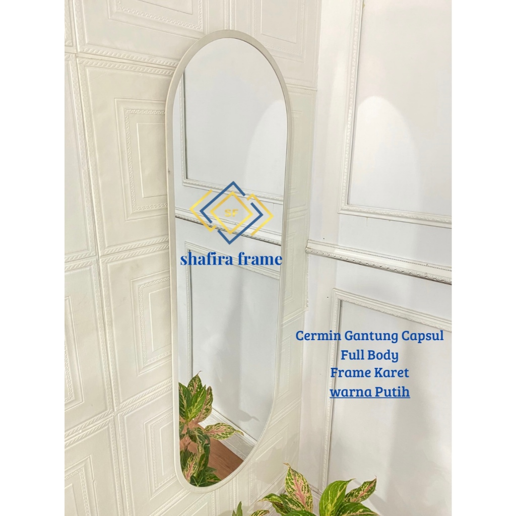 Jual [Free Packing Kayu] Cermin Gantung Dinding Rubber Aestetic ukuran ...