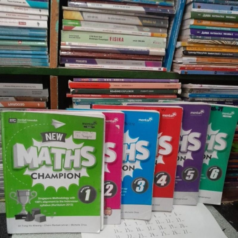 Jual BUKU NEW MATHS CHAMPION 1 2 3 4 5 6 WORKBOOK | Shopee Indonesia