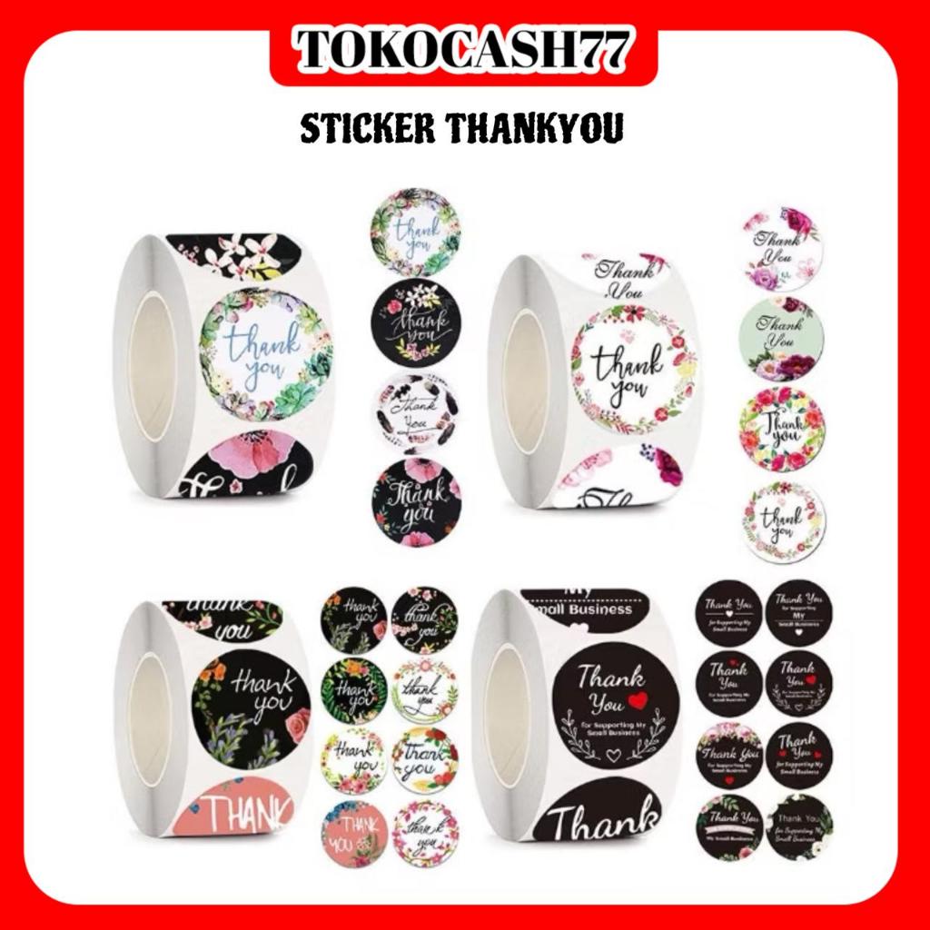 Jual STICKER THANK YOU TEMPEL MOTIF LUCU / STICKER UCAPAN TERIMAKASIH ...