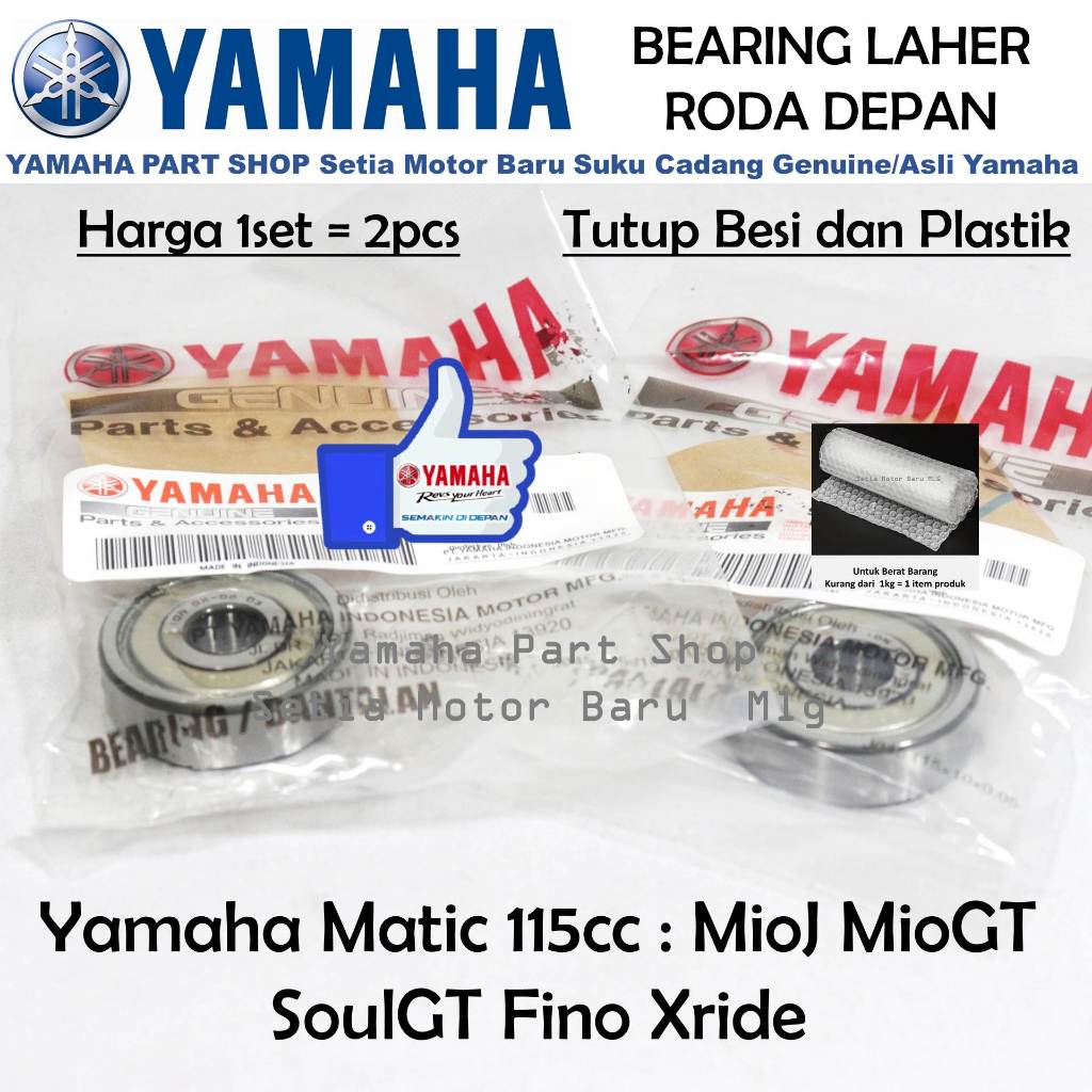 Jual Bearing Bering Laher Roda Depan MioJ MioGT SoulGT Fino Xride 115cc ...